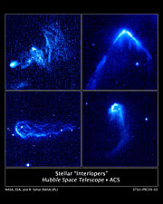 Stellar interlopers caught speeding through space | ESA/Hubble