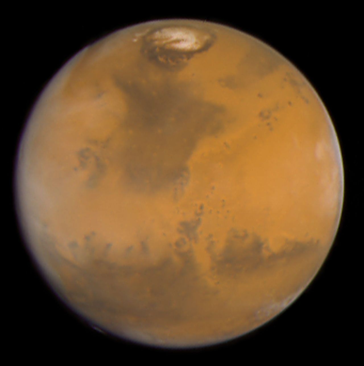 Martian colours Provide Clues About Martian Water (Hubble WFPC2 View ...